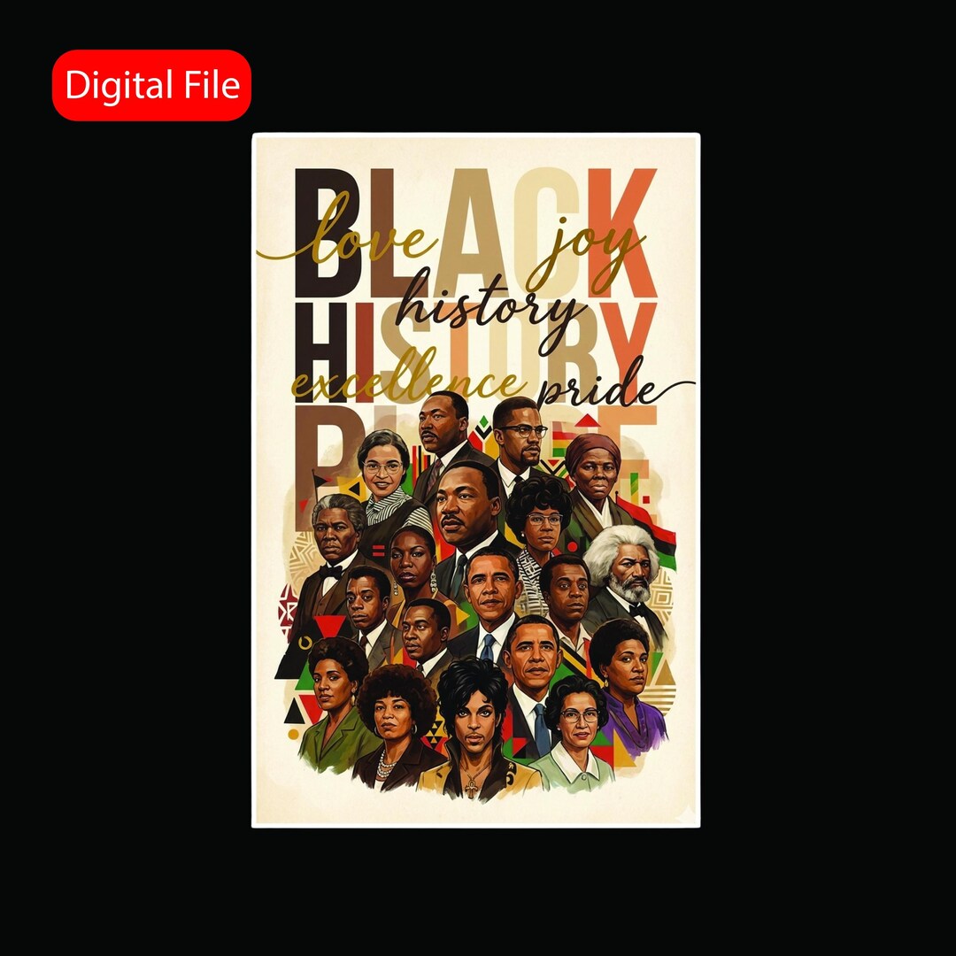 Black History Excellence: Icons of Legacy, Love, & Pride - Etsy