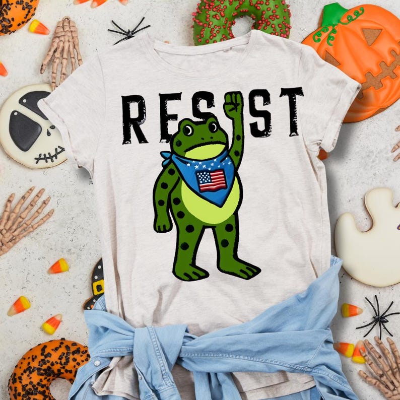 Resist Frog PNG Bundle | Political Activism Clipart (digital Download ...