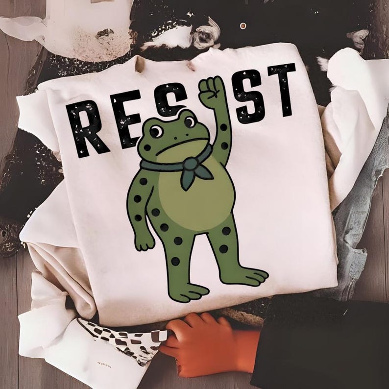Resist Frog PNG Bundle | Political Activism Clipart (digital Download ...