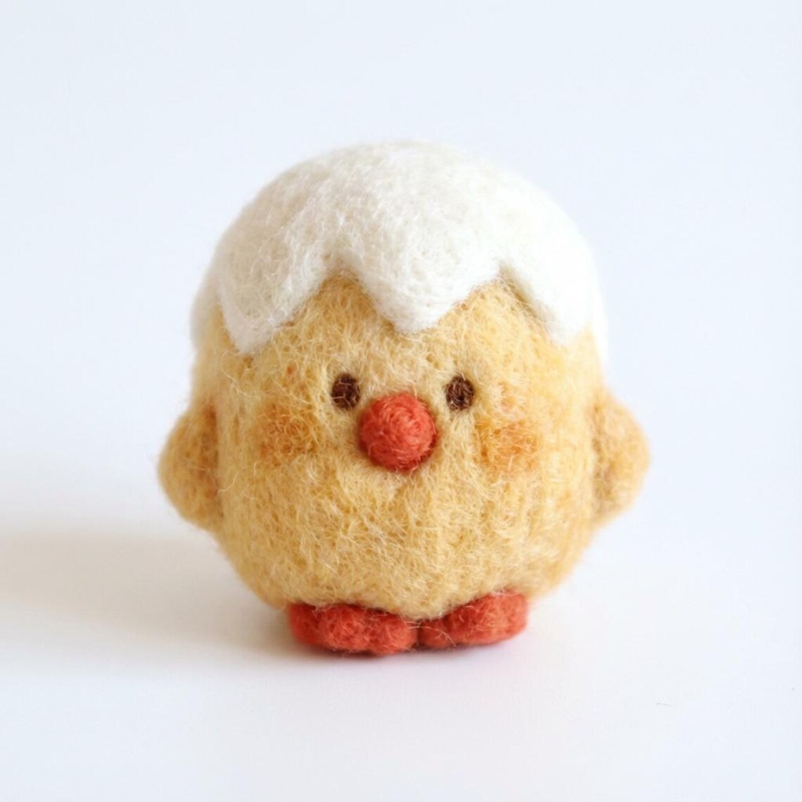 Needle Felted Chick Figurines, Handmade Wool Spring Decor, Easter ...