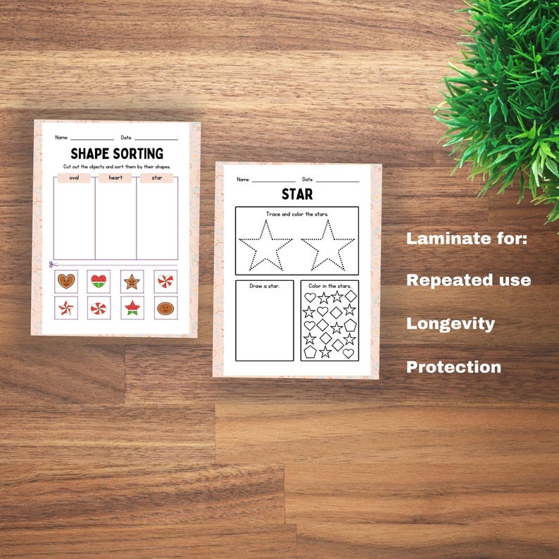 2D Shapes Tracing Workbook Printable Kindergarten Math Activities ...