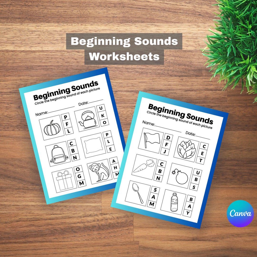 Phonics Beginning Sounds Worksheets Printables Letter Sound Recognition ...