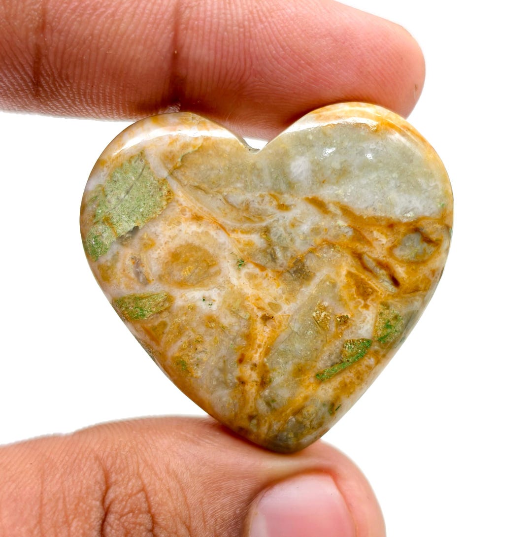 Heart Shape Indian White Quartz Gemstone, 80 Cts (34x37x7 Mm) - Etsy