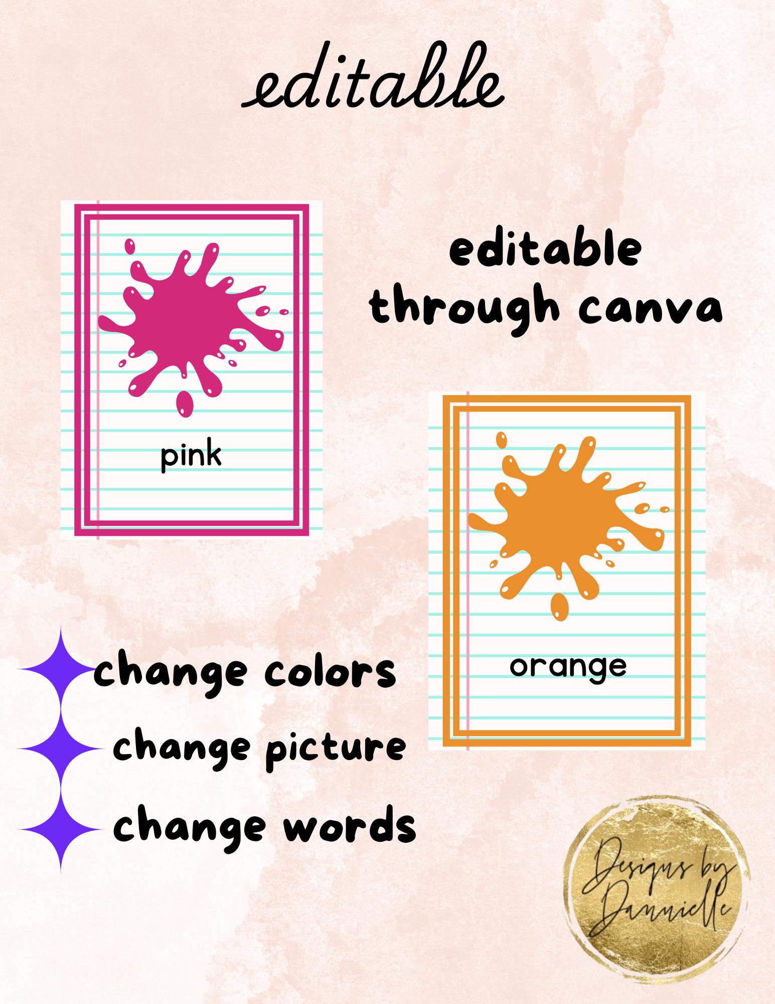 Pencil Theme Bundle Flashcard Posters - Etsy