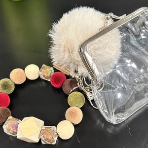 Coin Purse Keychain With Beaded Bracelet - Etsy