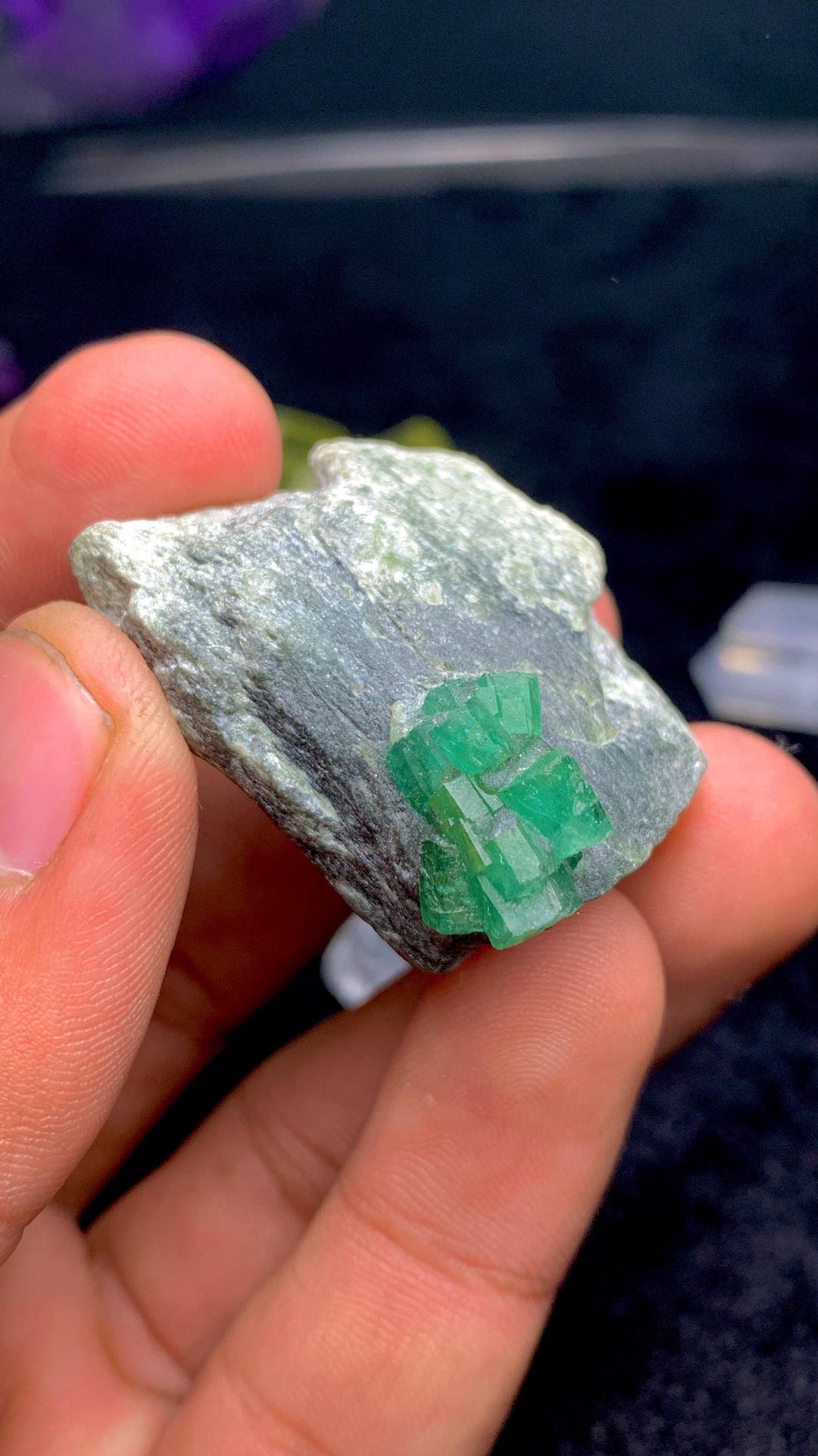 Emerald Terminated Crystal Bunch Luster & Clarity Specimen Form Swat ...