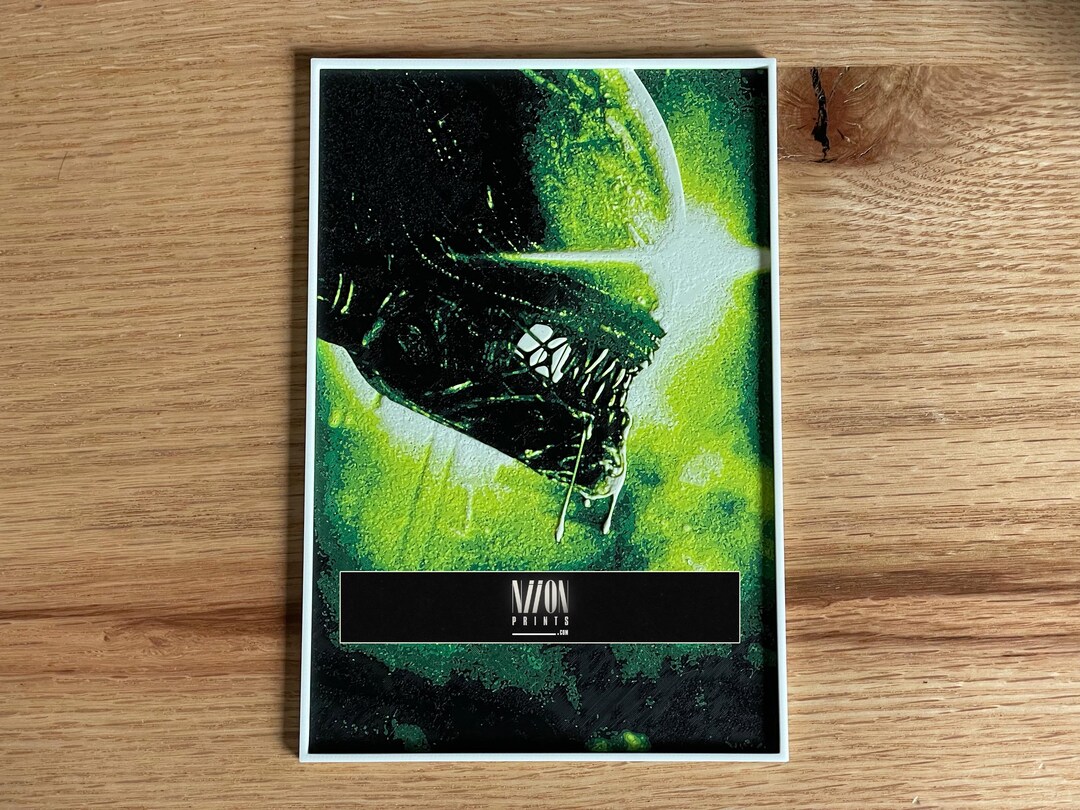 Alien Inspired 3D Printed Movie Poster Fan Art - Etsy