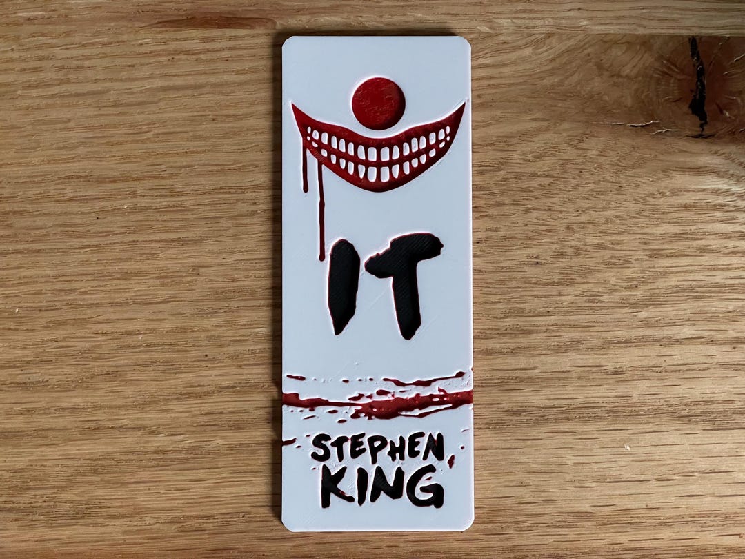 Stephen King’s IT Inspired 3D Printed Bookmark Fan Art - Etsy