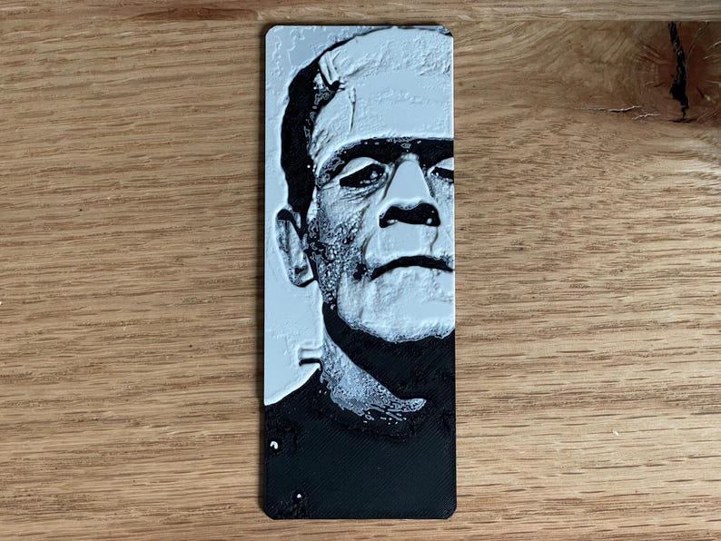 Frankenstein 3D Printed Bookmark - Etsy