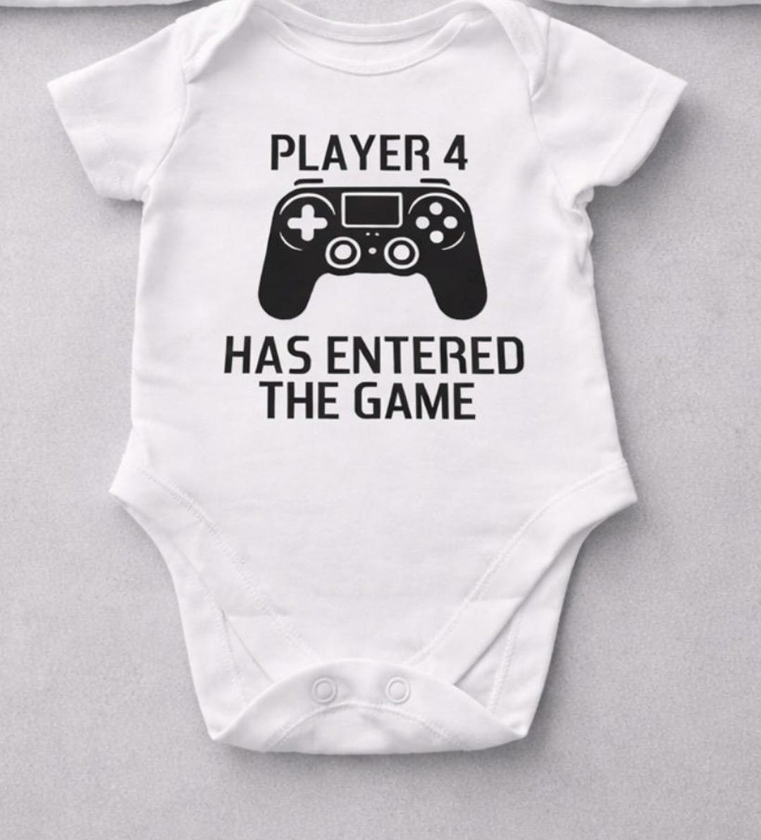 Gamer Baby Announcement Bodysuit | Player Has Entered the Game - Etsy