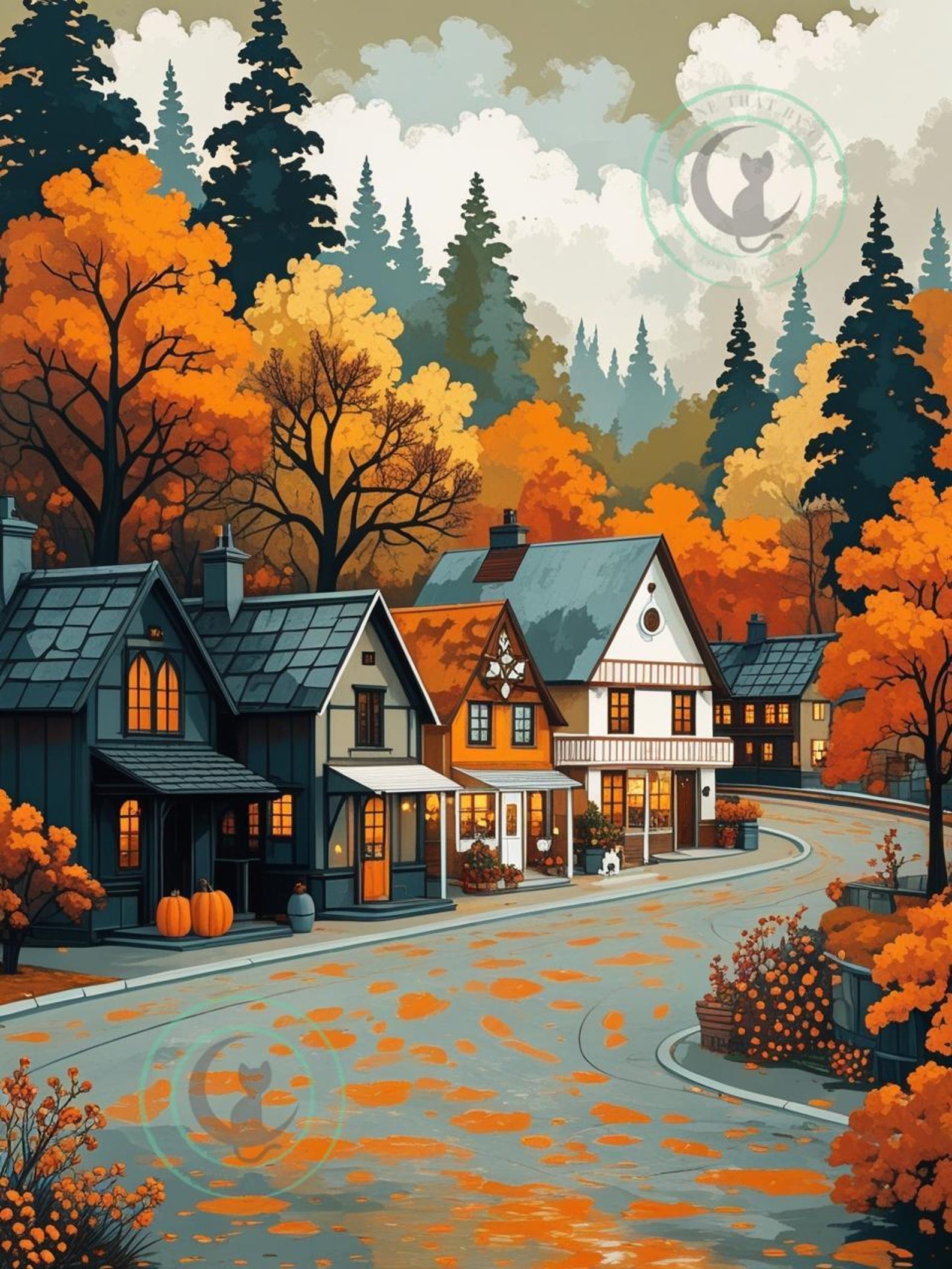 Fall Cottagecore Art Set of 4 | Vintage Autumn Farmhouse Wall Decor ...