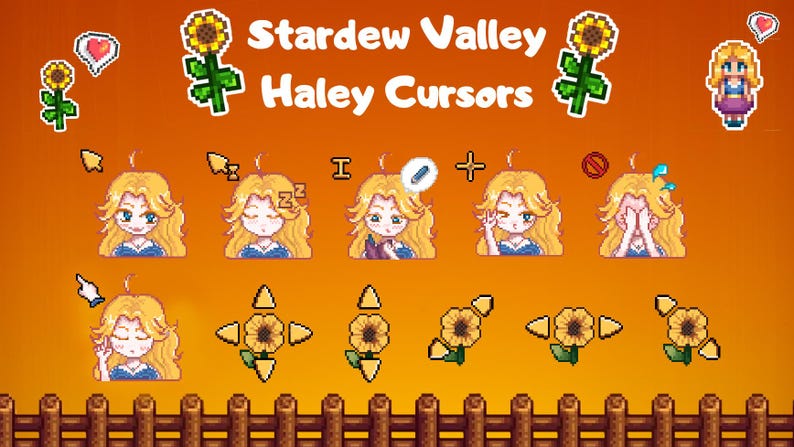 Stardew Valley Haley Cursor Pack - Etsy