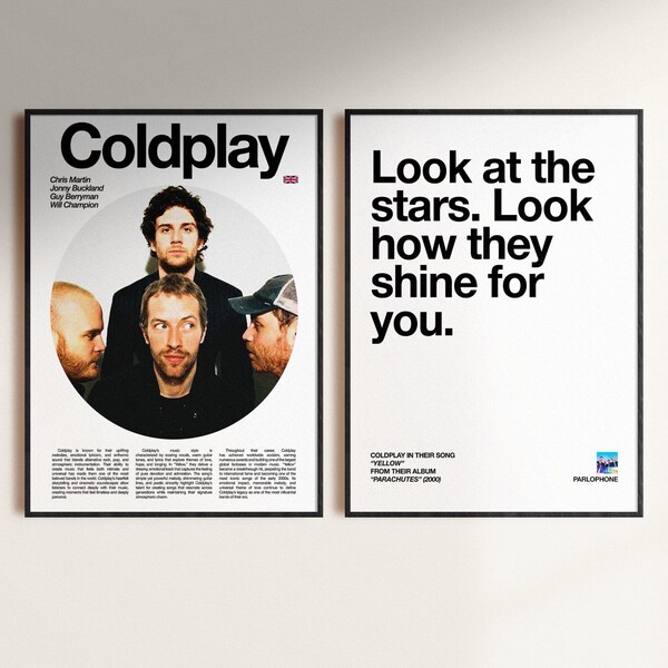 Coldplay - Etsy