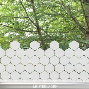 Honeycomb Window Film, Hexagon Privacy Film, Privacy Glass Decal ...
