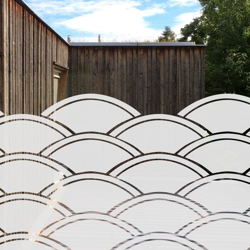 Fish Scale Privacy Window Film for Sidelights Geometric - Etsy