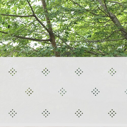 Geometric Window Privacy Film Squares Privacy Decal Front - Etsy