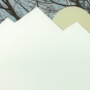 Window Film With Mountain and Sun Design, Privacy Film for Glass ...