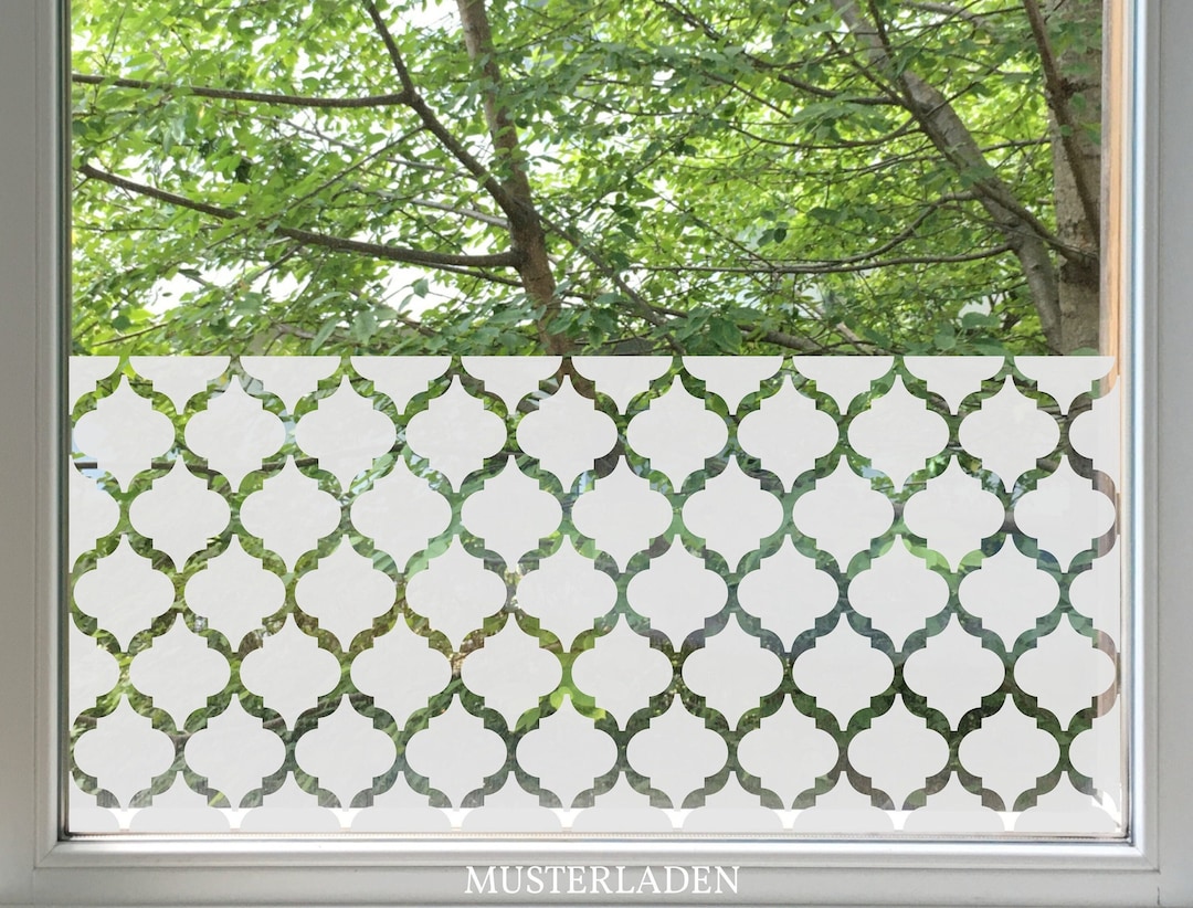Moroccan Window Film for Privacy, 16.9'' / 43 Cm Tall - Etsy UK