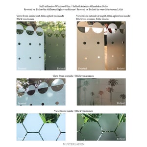 Self-adhesive Window Privacy Film With Sun Pattern 455 Cm / - Etsy