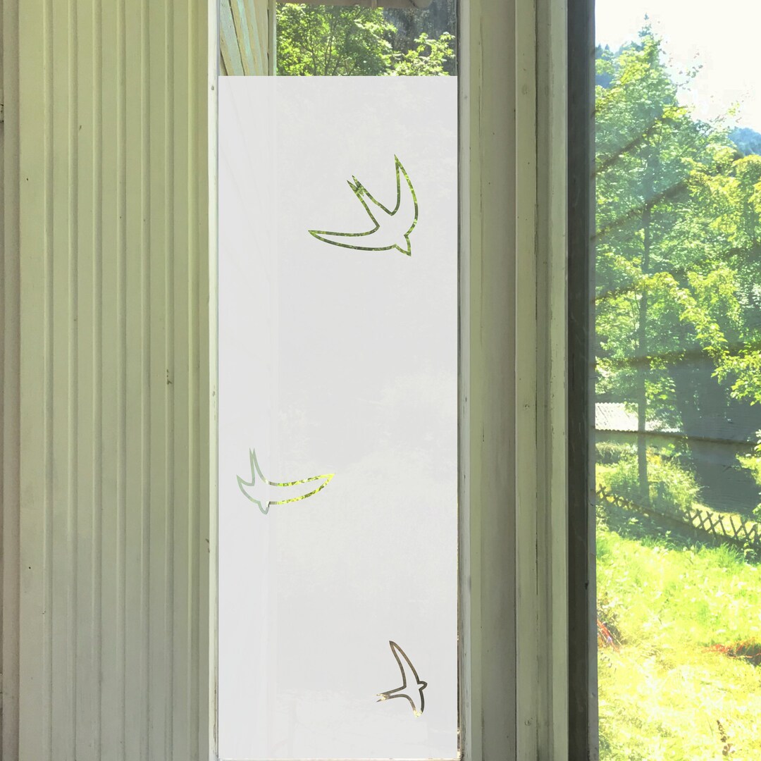 Birds Sidelight Window Film for Privacy - Etsy