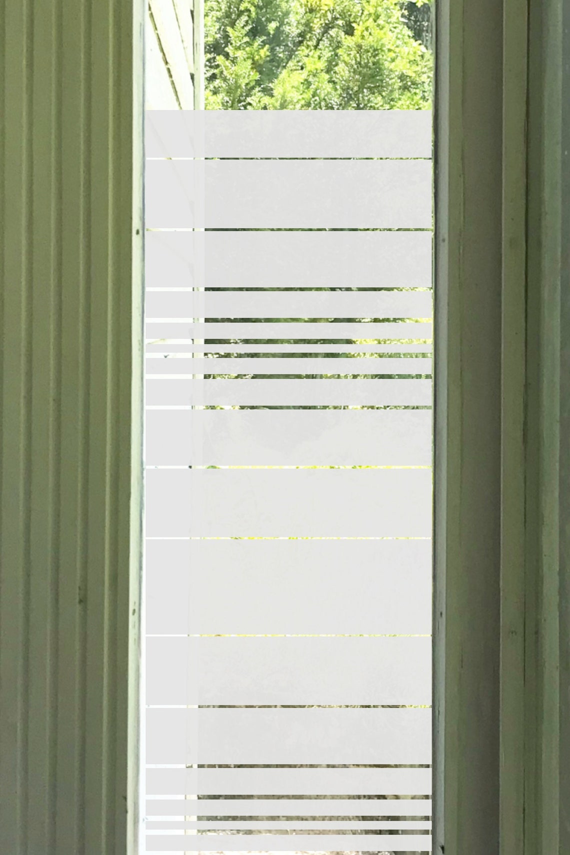 Window Film With Stripes for Sidelights Windows - Etsy