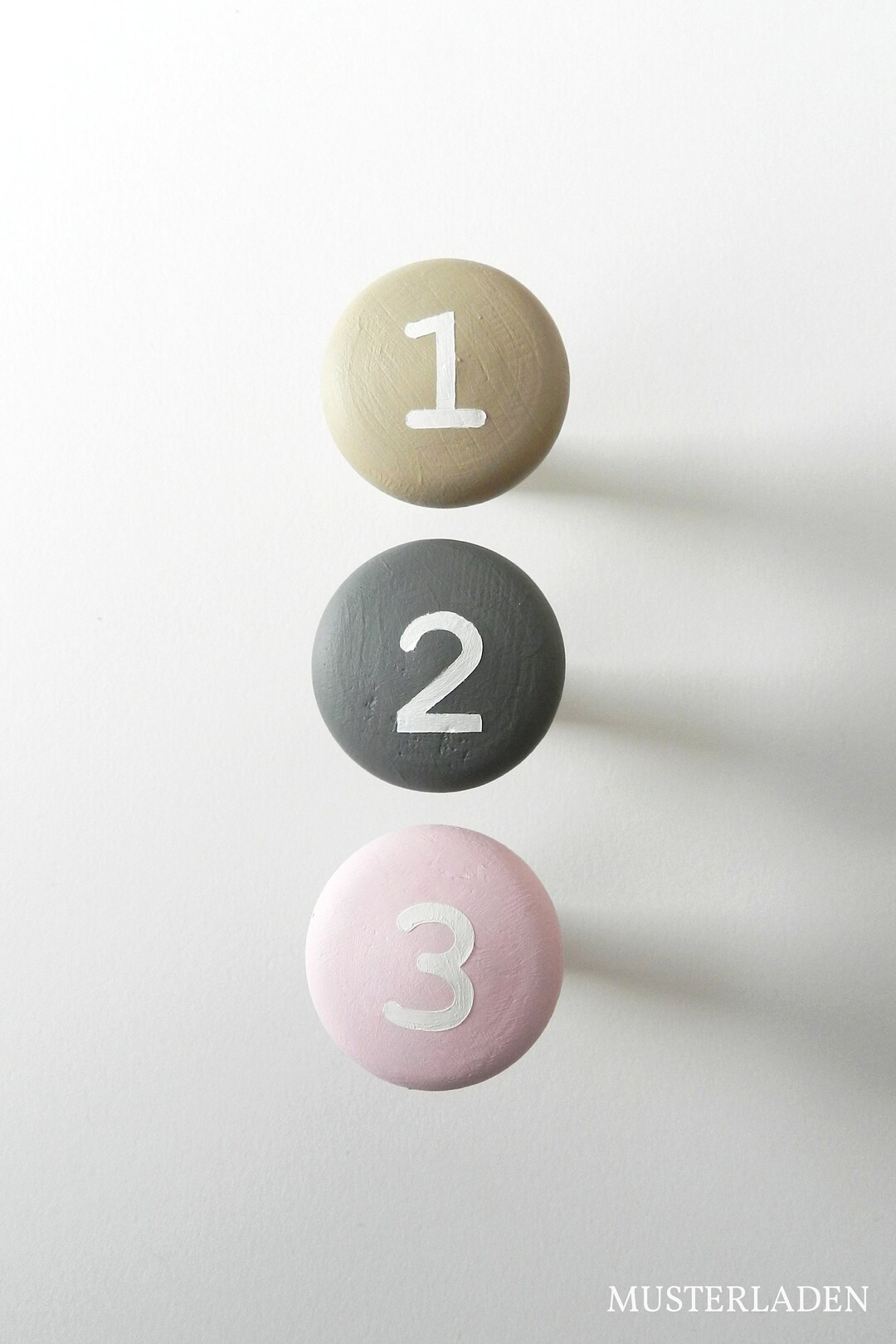 Round Drawer Knobs With Number Colourful Kitchen Cabinet - Etsy