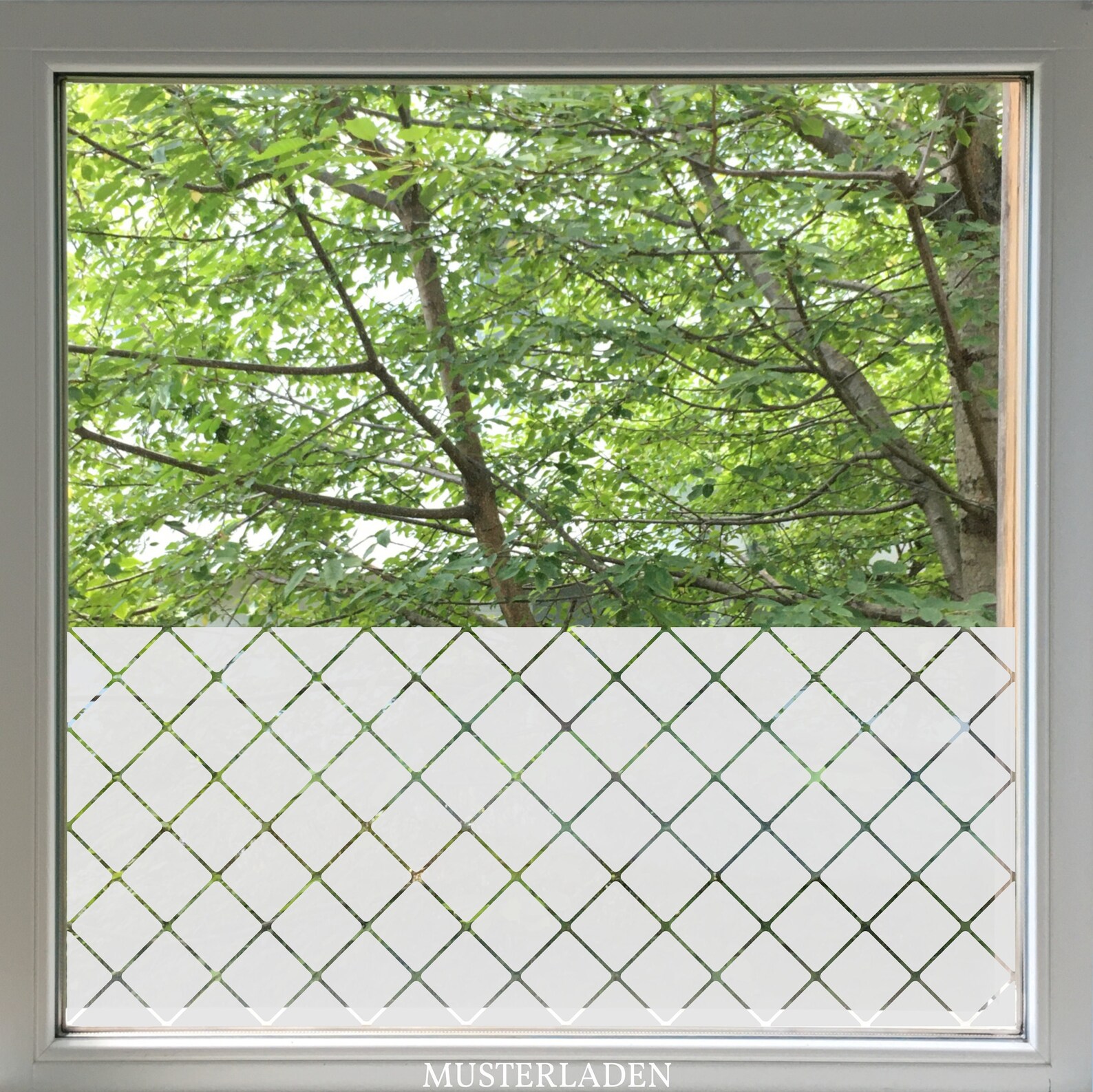 Geometric Window Privacy Film Squares Privacy Decal Front - Etsy
