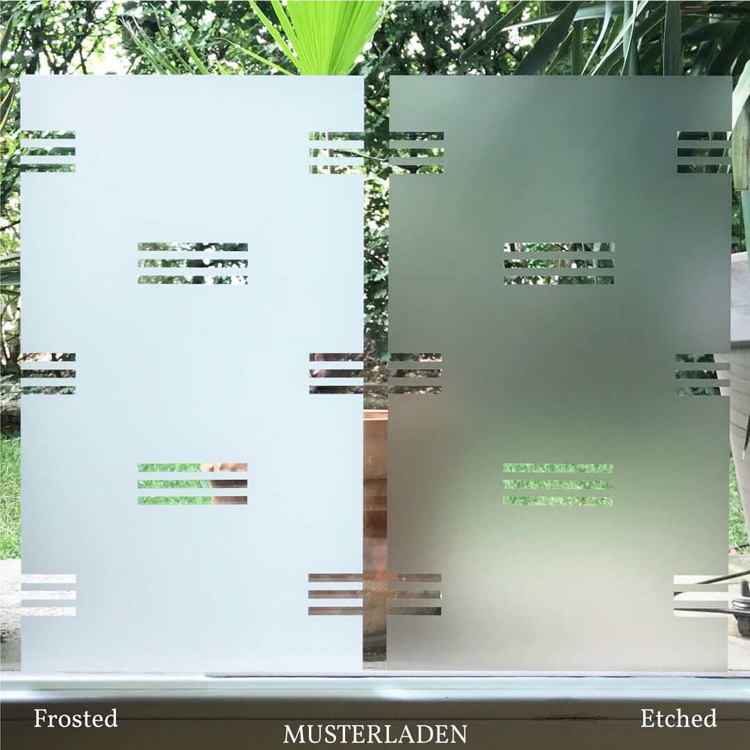 Modern Window Film With Geometric Pattern - Etsy