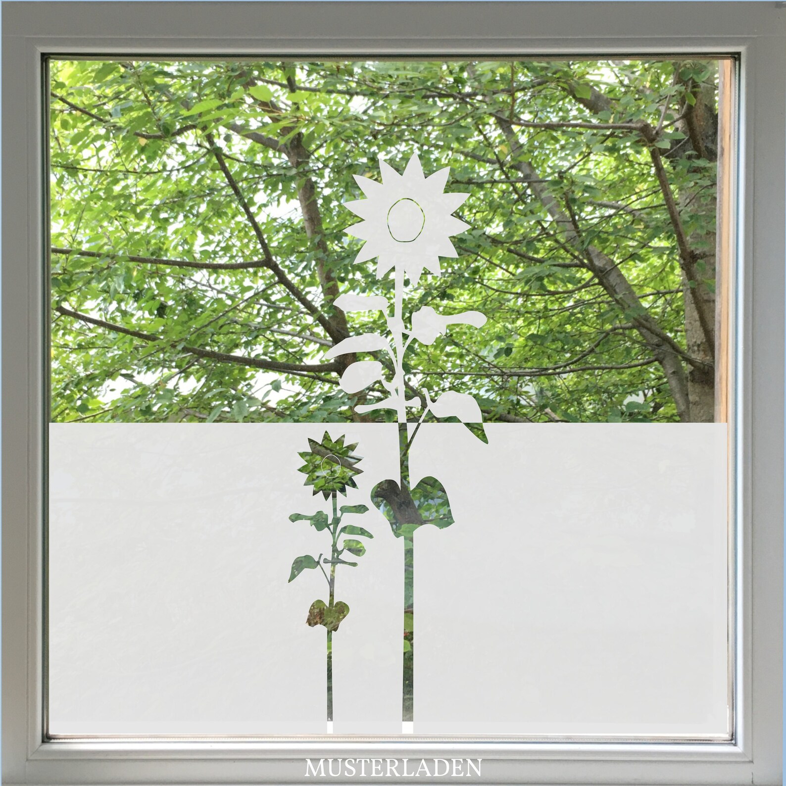 Sunflower Window Film for Privacy Window Decal for - Etsy