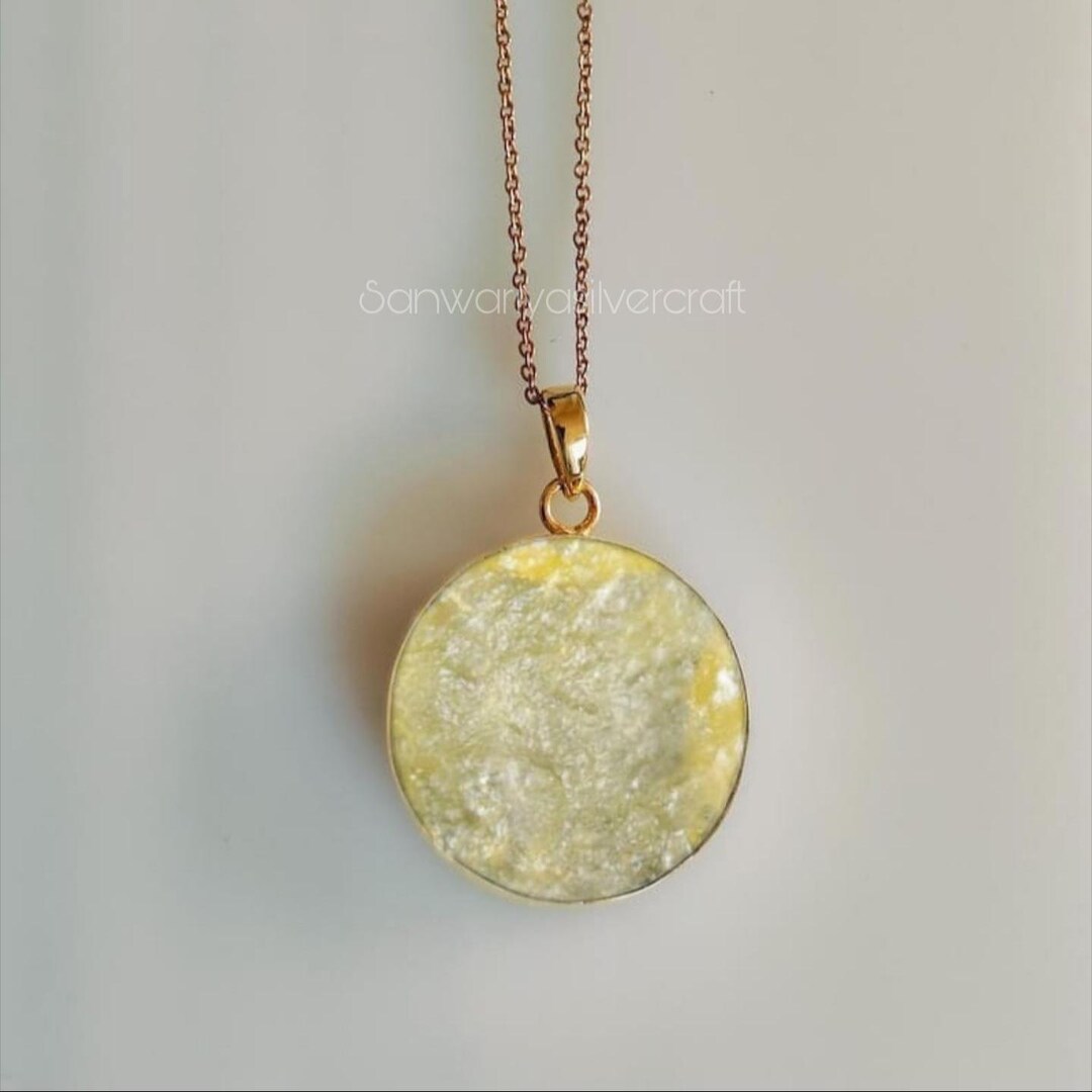 Sterling Silver TOP GRADE Libyan Desert Glass Pendant | Raw LDG Silver ...