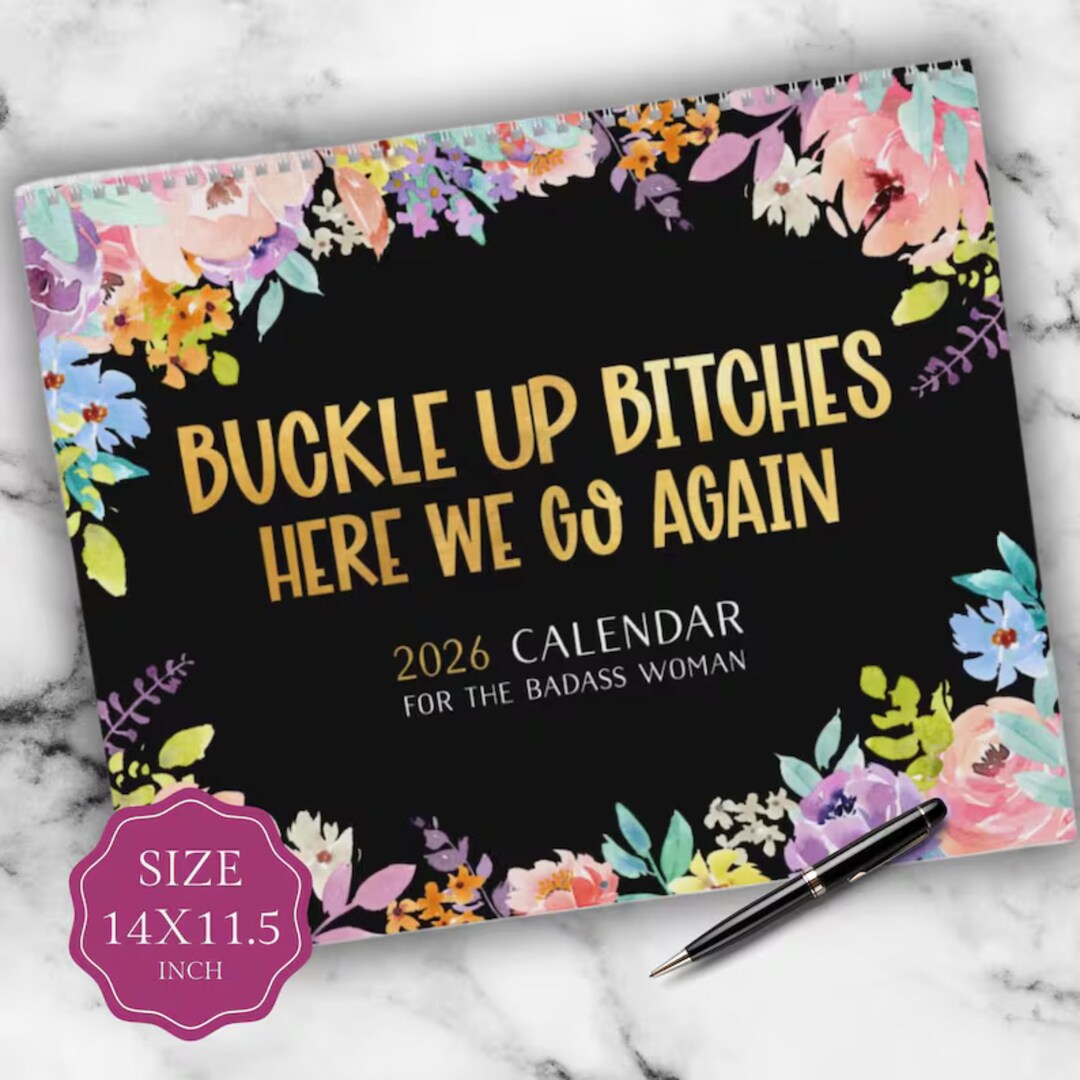 2026 Swearing Calendar, 2026 Swearing Inspirational Sayings for Badass ...