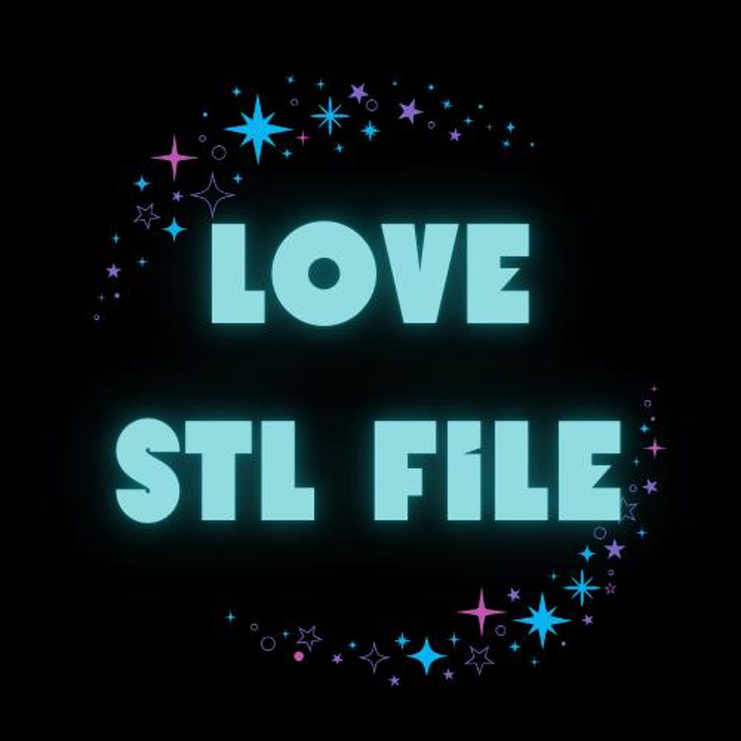 Love, STL File, for 3D Printing, File Only, Lettering, Love, Couple ...