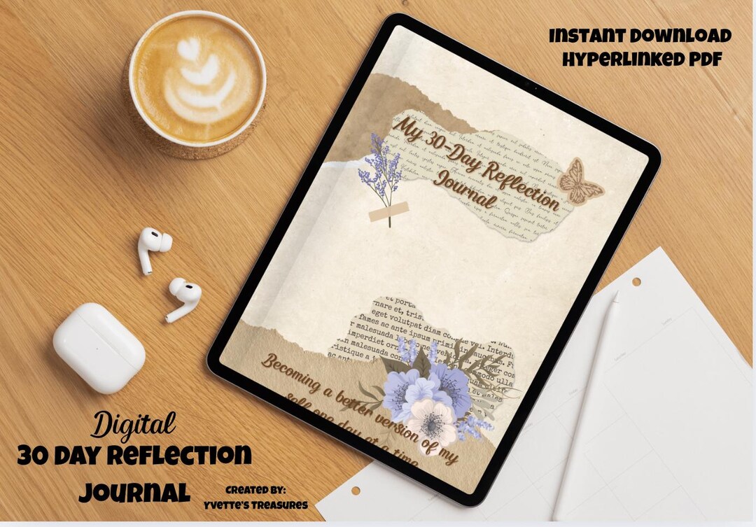 My 30 Day Reflection Journal (hyperlink PDF Download) - Etsy