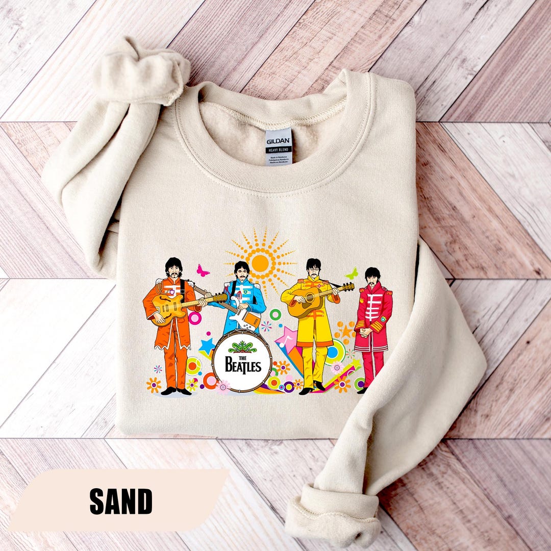 The Beatles Summer Sweatshirt, Beatles Music Crewneck, Rock and Roll ...