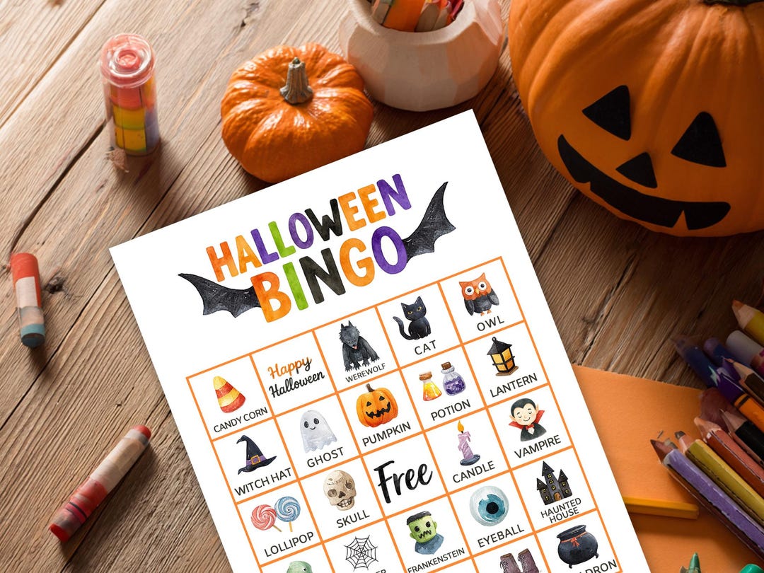 Halloween Bingo Game : 30 Unique Cards (printable PDF) - Etsy