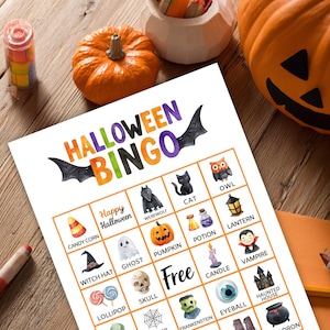 Halloween Bingo Game : 30 Unique Cards (printable PDF) - Etsy