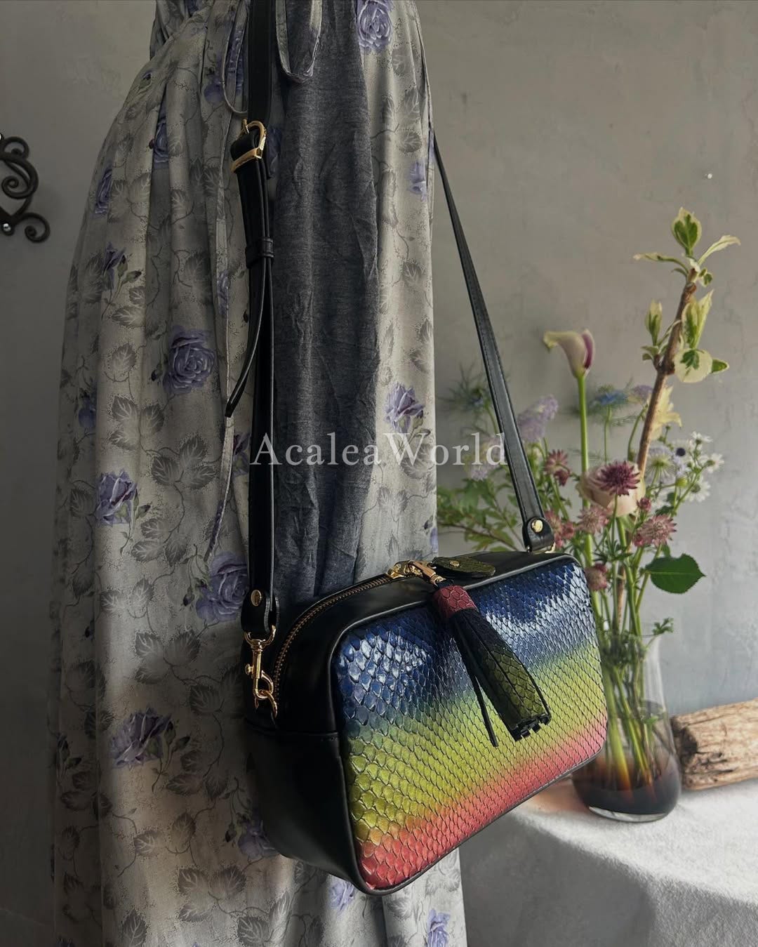 Genuine Python Leather Sling Bag: Luxury Snakeskin Purse | USA and ...