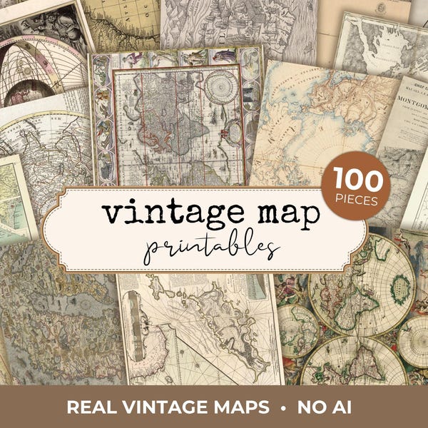 Real Map Card - Etsy