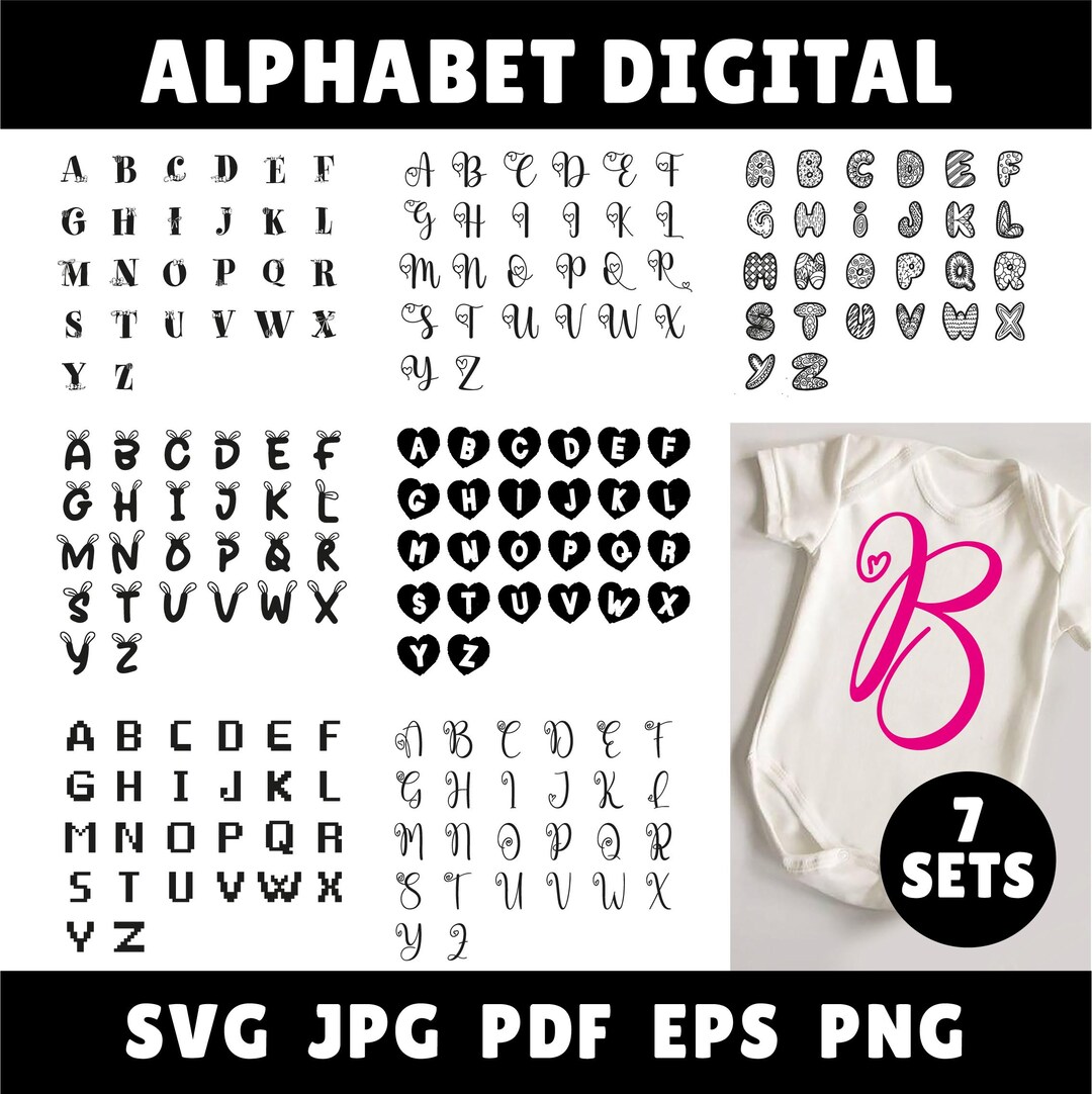 Baby Birth & Newborn Alphabet Bundle / Custom Initial Print - Etsy