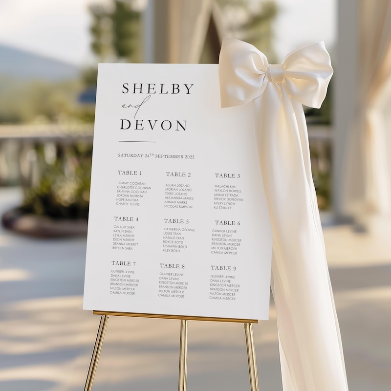 Wedding Table Plan - Etsy UK