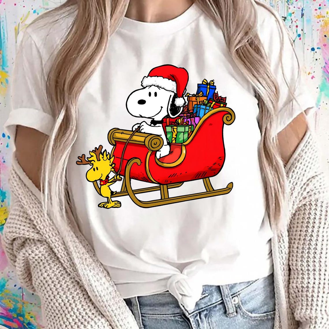 Snoopy Christmas PNG Bundle: Festive Cartoon Dog Clipart (digital ...