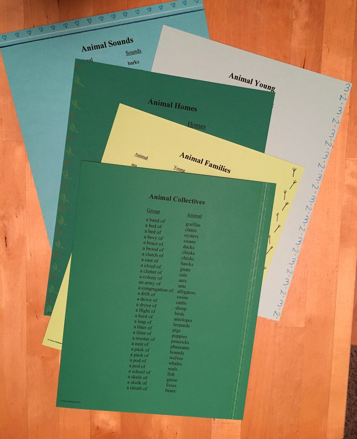 Montessori Word Study Charts Laminated - Etsy