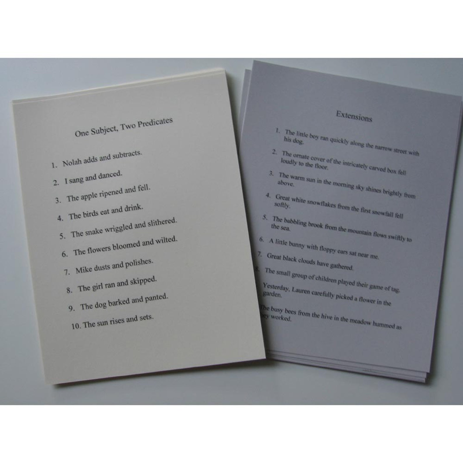 Montessori Reading Analysis Charts, Stage I and II - Unlaminated - Etsy