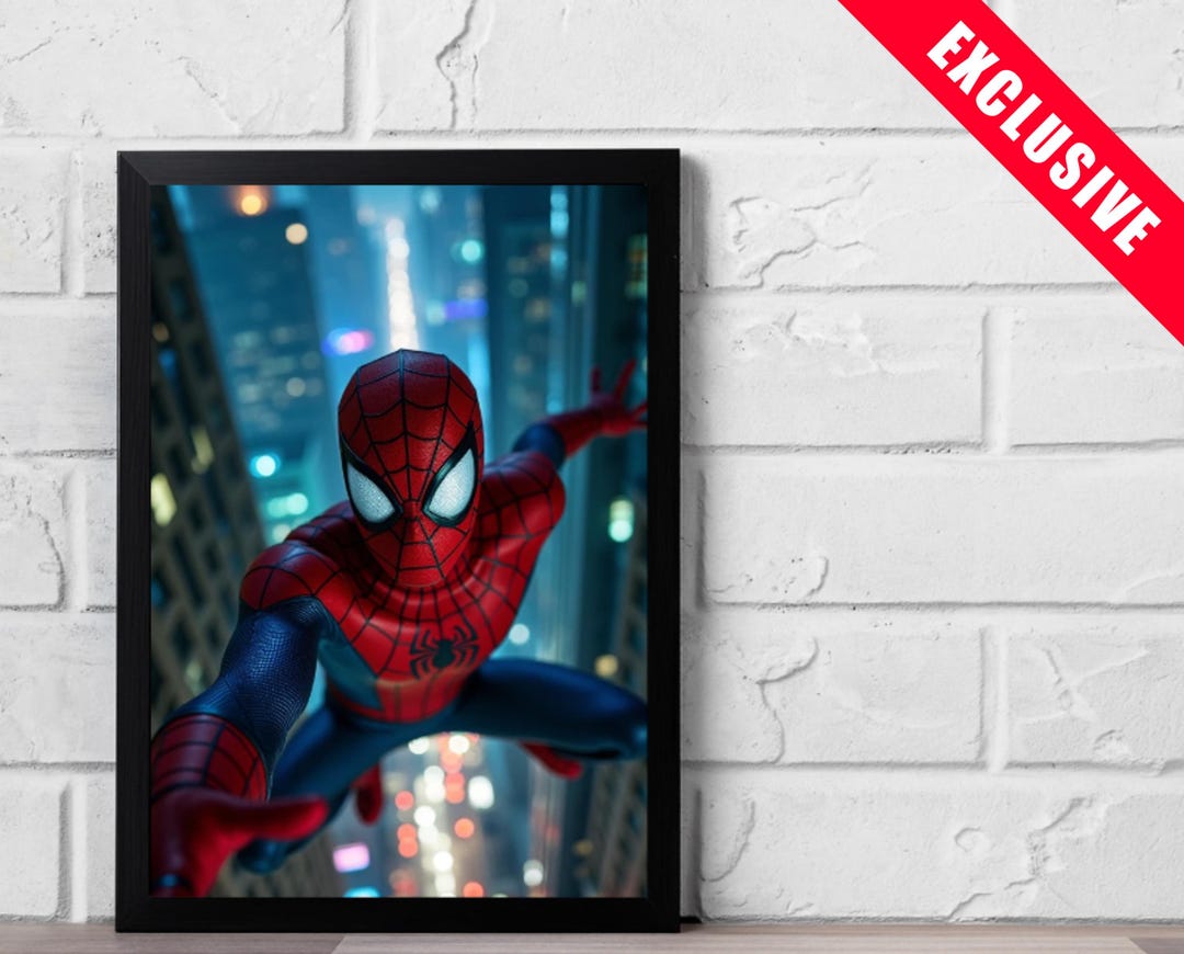 Spider-man Frame - Limited Edition - Unique Handmade Creation in the ...