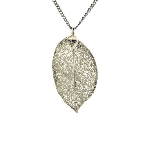 Real Leaf Necklace Copper Dipped Leaf Necklace Real Leaf - Etsy