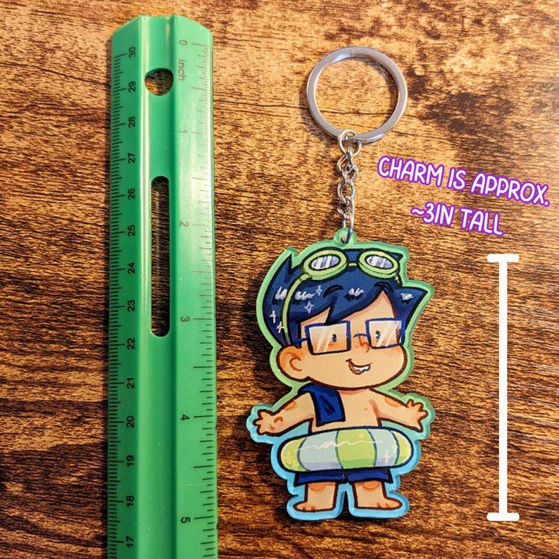 John Egbert Summer Vibes 2-layer Acrylic Keychain - Etsy