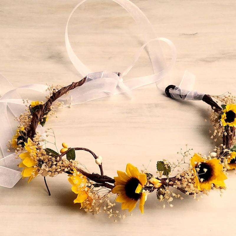 Sunflower Crown - Etsy