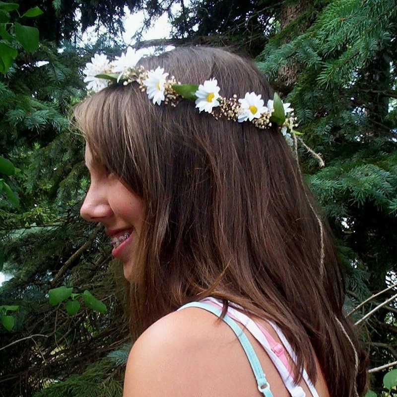 Daisy Flower Crown - Etsy