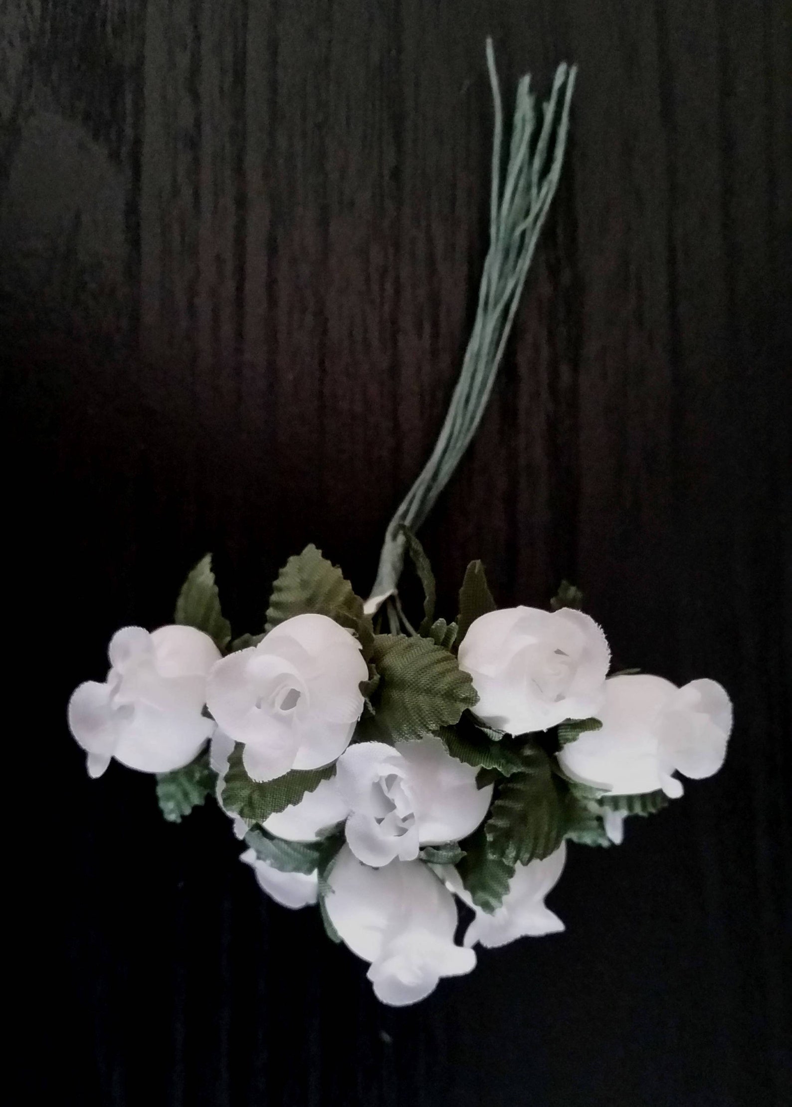 White Rosebud Flower Crown Making Craft Supplies Set of 24 - Etsy