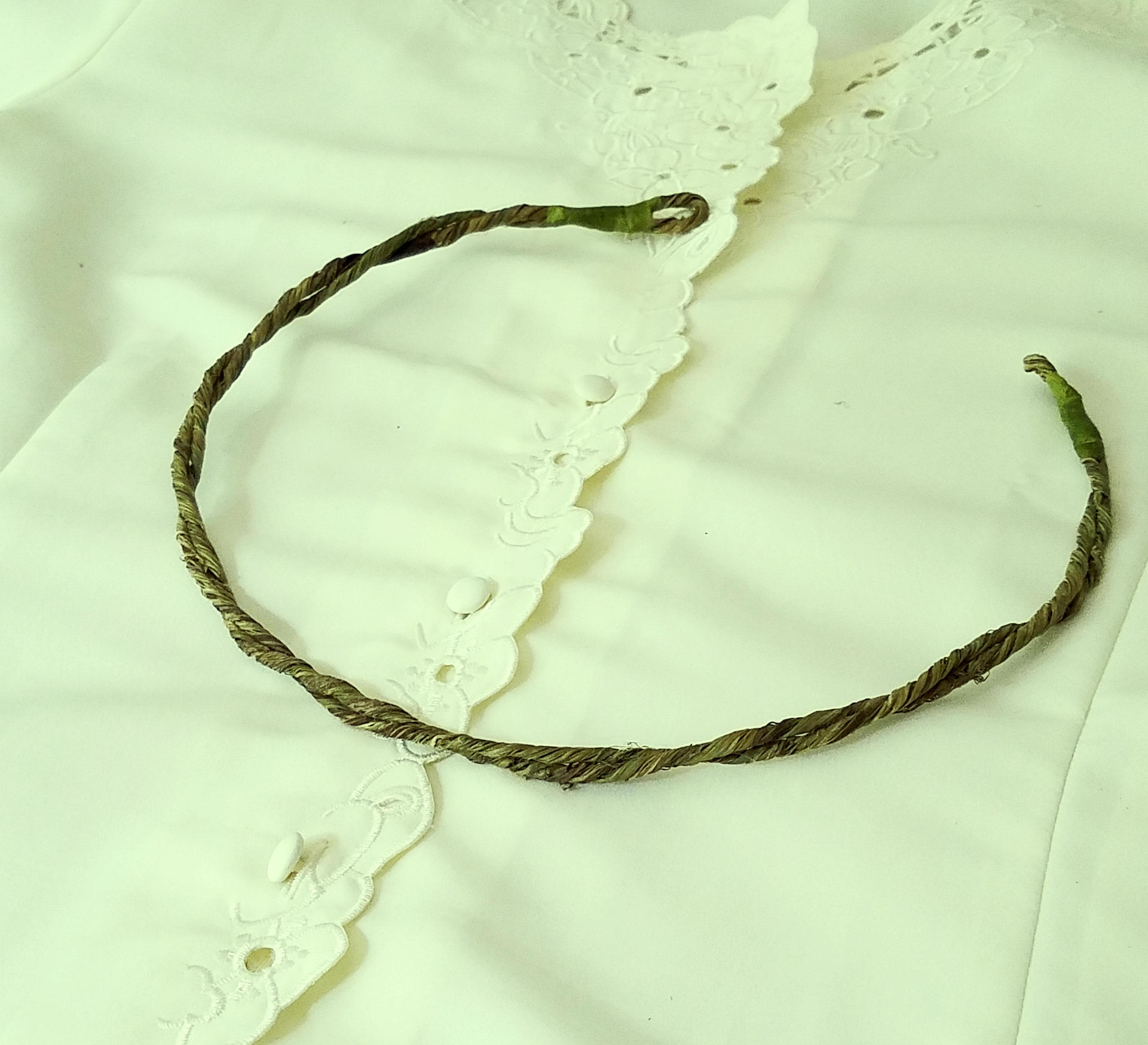 Blank Flower Crown Base DIY Headband Covered Wire Floral | Etsy UK